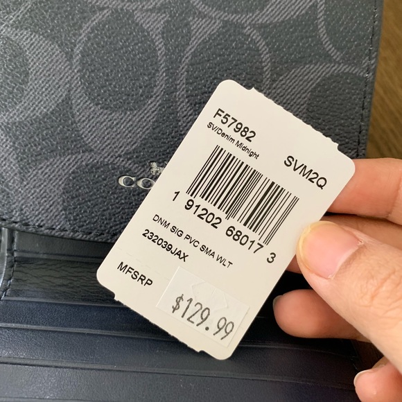 Coach | Bags | Coach Small Wallet In Denim Signature | Poshmark
